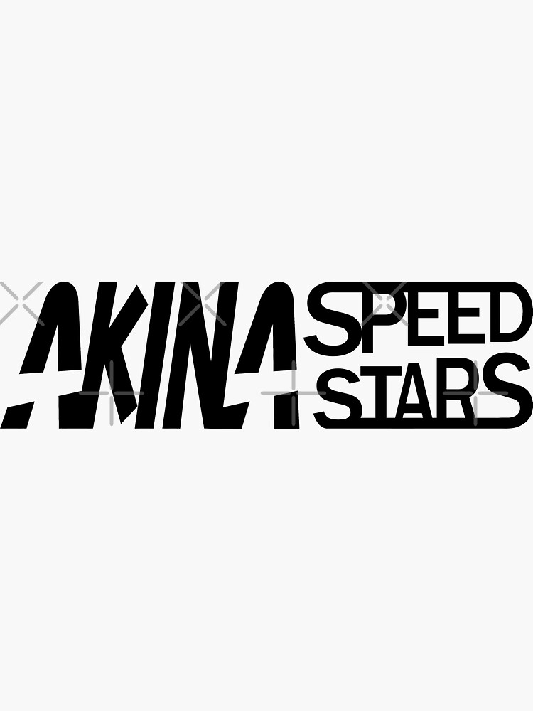 "Akina Speed Stars" Sticker for Sale by silverorlead | Redbubble