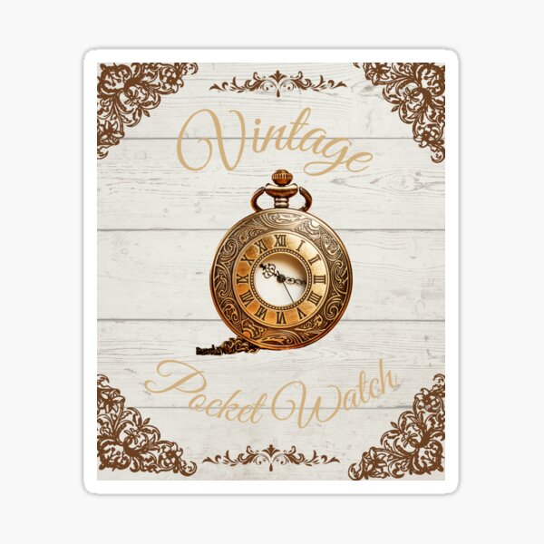 "Vintage pocket watch" Sticker by farmhousegear | Redbubble
