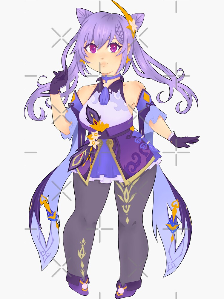 Sticker « Keqing Chibi Genshin Impact », par stickerlore | Redbubble