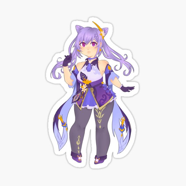 Sticker « Keqing Chibi Genshin Impact », par stickerlore | Redbubble