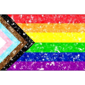 "Progress Pride Flag Watercolor" Sticker for Sale by NYXFN | Redbubble