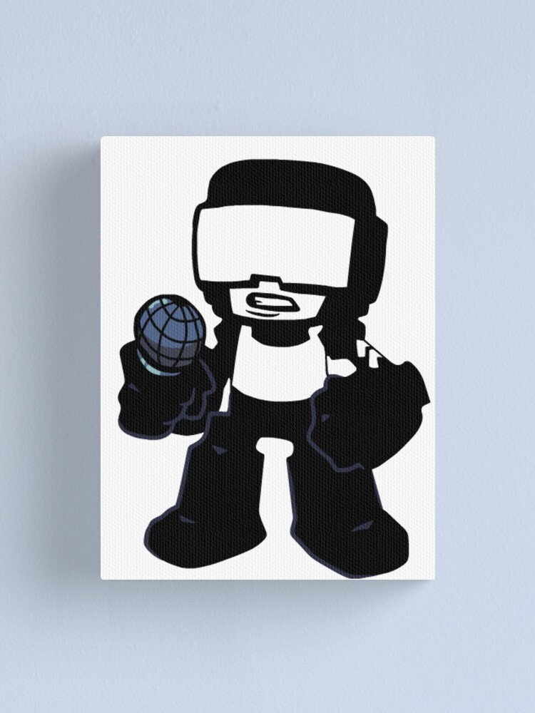 "Friday Night Funkin Tank Man" Canvas Print by RedMerce | Redbubble