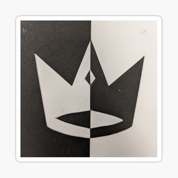 "black & white crown" Sticker for Sale by jussumemoart | Redbubble