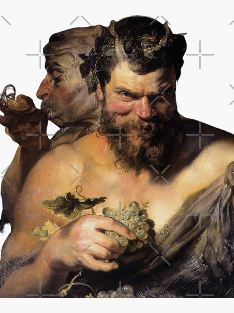 "Two Satyrs by Peter Paul Rubens" Sticker for Sale by Astrilde | Redbubble