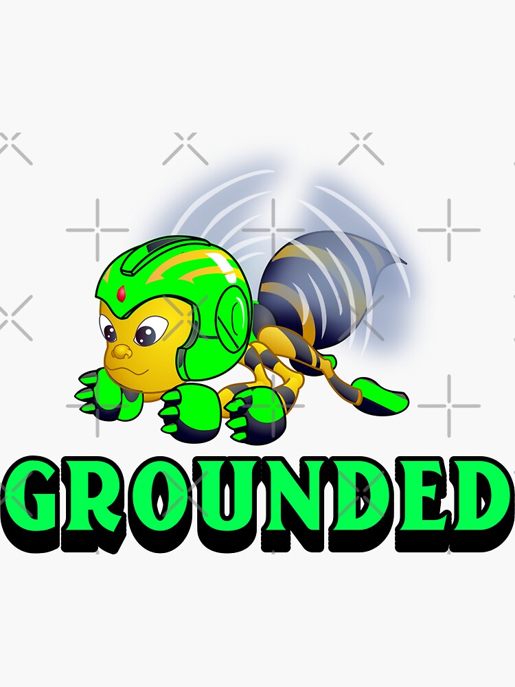 "Bee Grounded - Sports Bee" Sticker by Trinket-Tricks | Redbubble