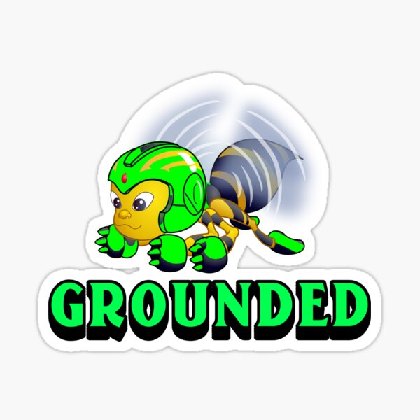 "Bee Grounded - Sports Bee" Sticker by Trinket-Tricks | Redbubble