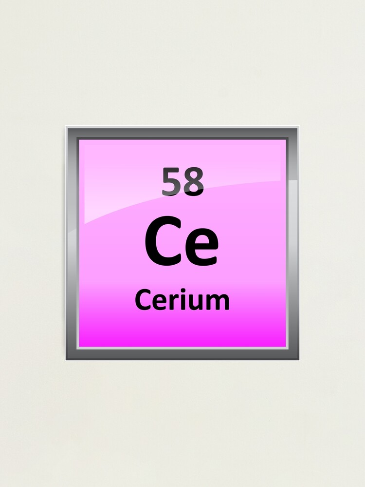 Cerium Periodic Table Cerium, Ce, Periodic Table Element With Name,