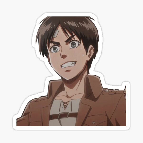 "Eren Yeager " Sticker for Sale by celestial-art- | Redbubble