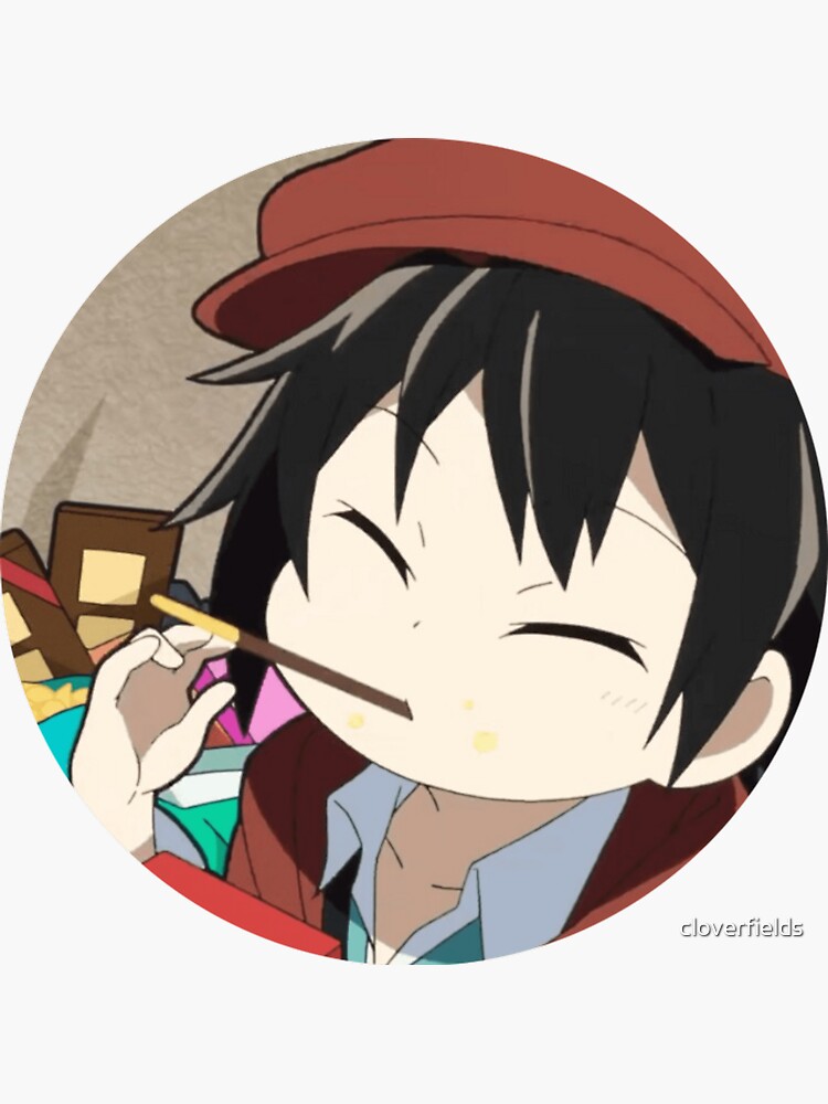 "BSD Wan! Ranpo Eating Candy" Sticker for Sale by cloverfields | Redbubble