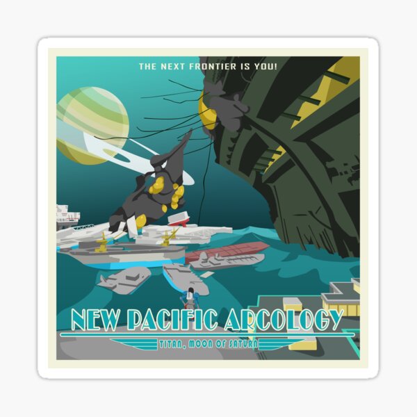 "New Pacific Arcology" Sticker for Sale by VulshokBersrker | Redbubble