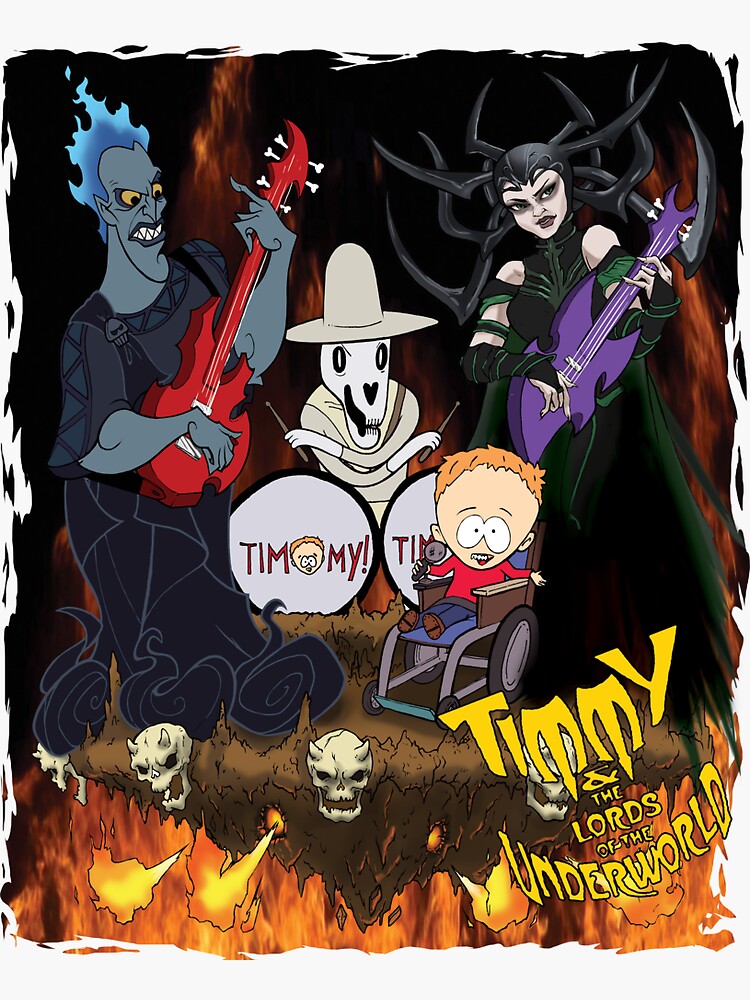 "Timmy and the Lords of the Underworld" Sticker for Sale by ...