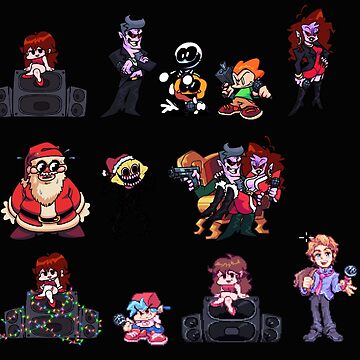 "Friday Night Funkin (FNF) Characters" Sticker by RedMerce | Redbubble
