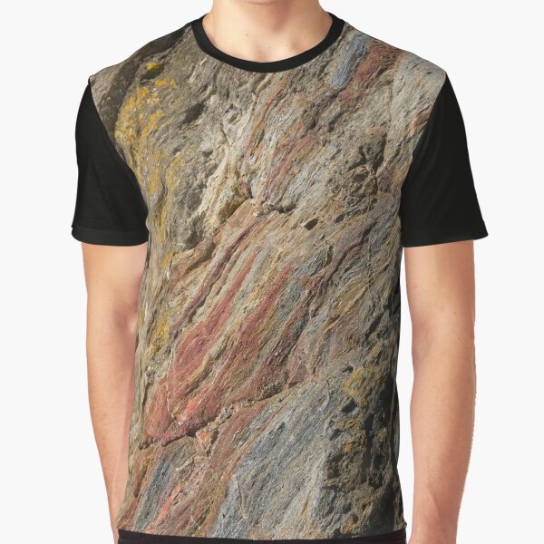 Rock Strata Salmon And Black T-Shirts for Sale | Redbubble
