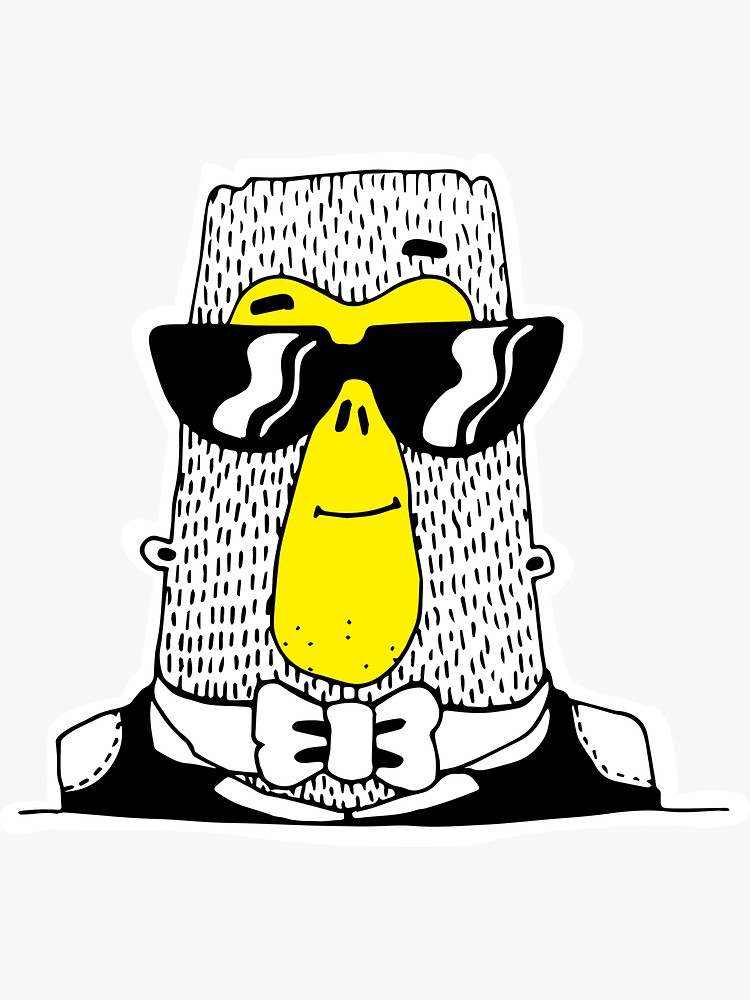 "MiB monkey" Sticker by stickerium | Redbubble