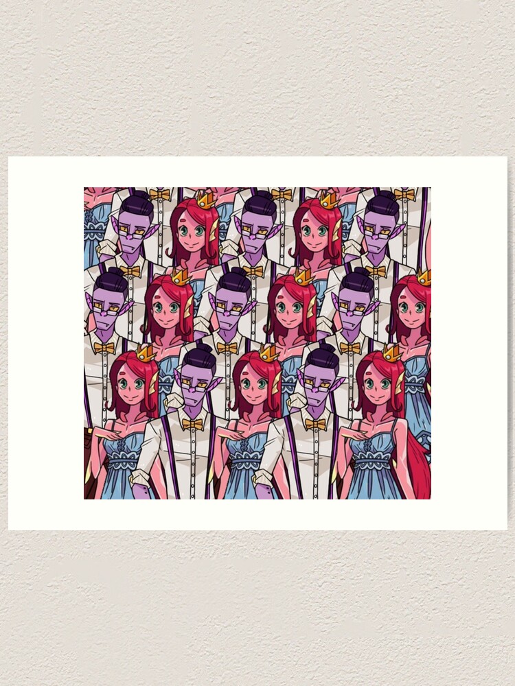 "Monster Prom: Miranda/Liam" Art Print for Sale by raybound420 | Redbubble