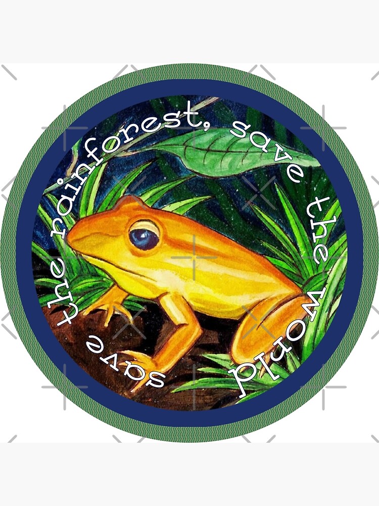 "Tree Frog Save the Rainforest" Art Print for Sale by CafePretzel ...