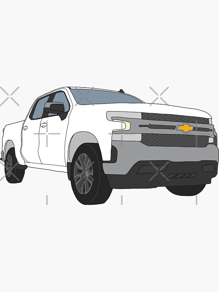 "Chevrolet Silverado Duramax" Sticker by kdubiel00 | Redbubble