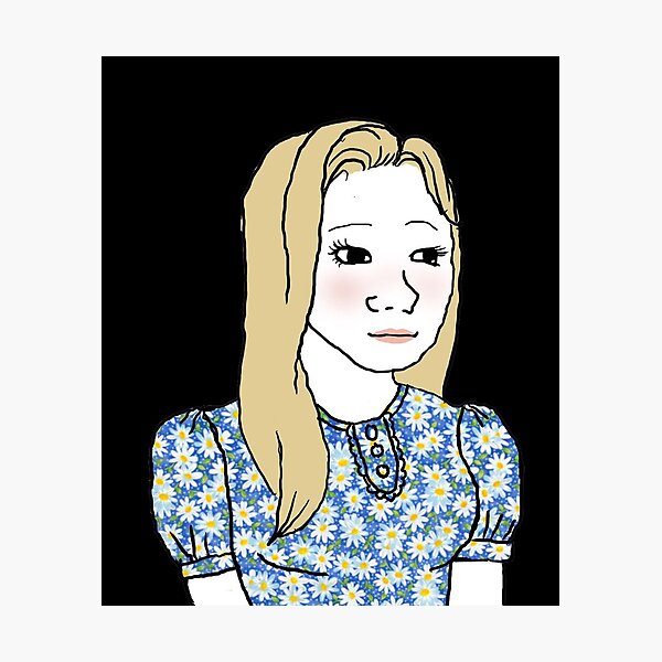 Lámina fotográfica «Trad Girl Trad Wife Meme» de putonmemes | Redbubble