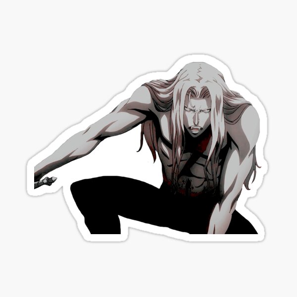 "Alucard" Sticker for Sale by Dracudoll | Redbubble