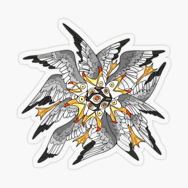"Seagull Seraphim" Sticker for Sale by Skystreak279 | Redbubble