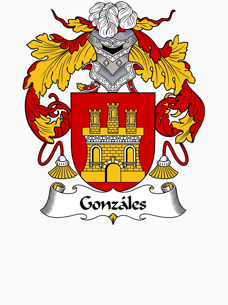 "Gonzales Coat of Arms/Family Crest" T-shirt for Sale by carpediem6655 ...