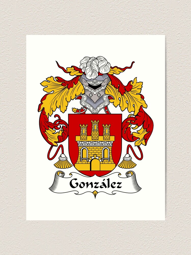"Gonzalez Coat of Arms/Family Crest" Art Print for Sale by ...