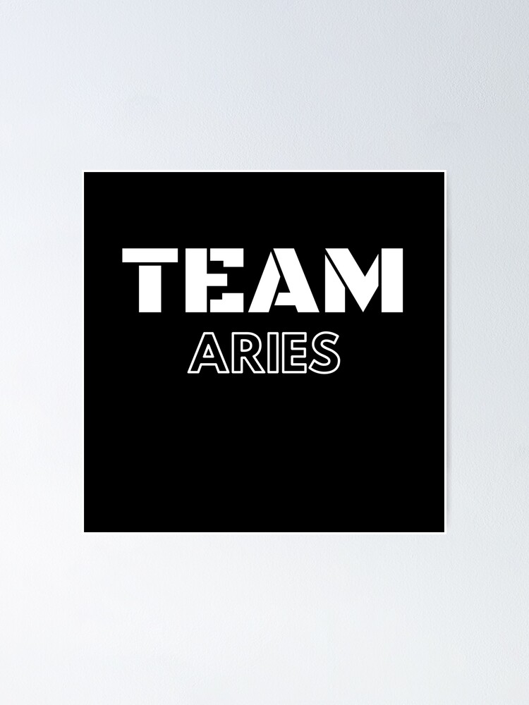 "Team aries" Poster by Hoetoons | Redbubble
