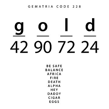 "Gold word code in the English Gematria" Poster for Sale by ingomenhard ...