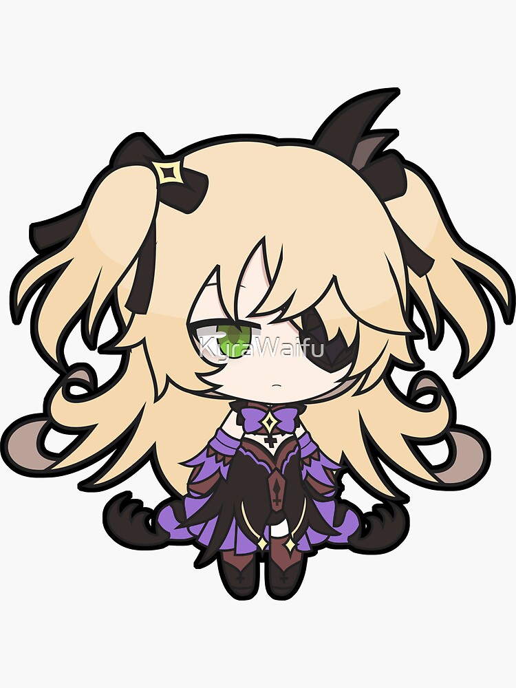 "Fischl - Genshin Impact" Sticker for Sale by KyraWaifu | Redbubble
