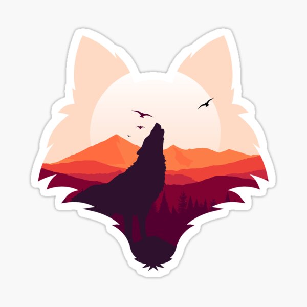 "Wolf Logo" Sticker for Sale by MacoyWorks | Redbubble
