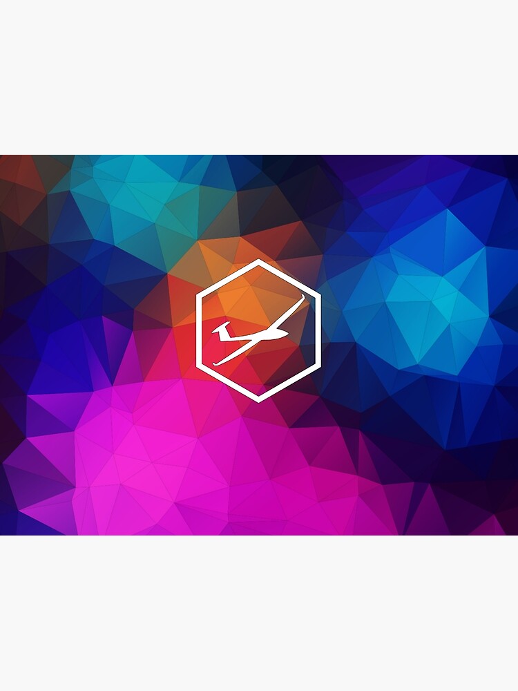 "Colourful Lowpoly Glider Logo" Poster by Physiss | Redbubble