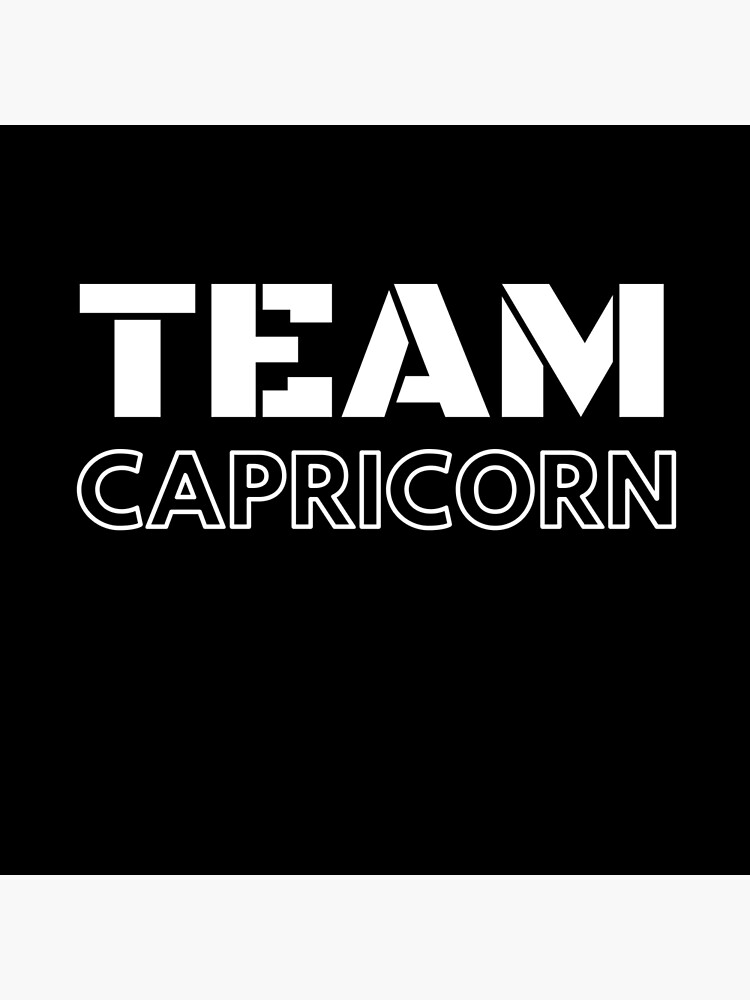 "Team capricorn" Poster for Sale by Hoetoons | Redbubble