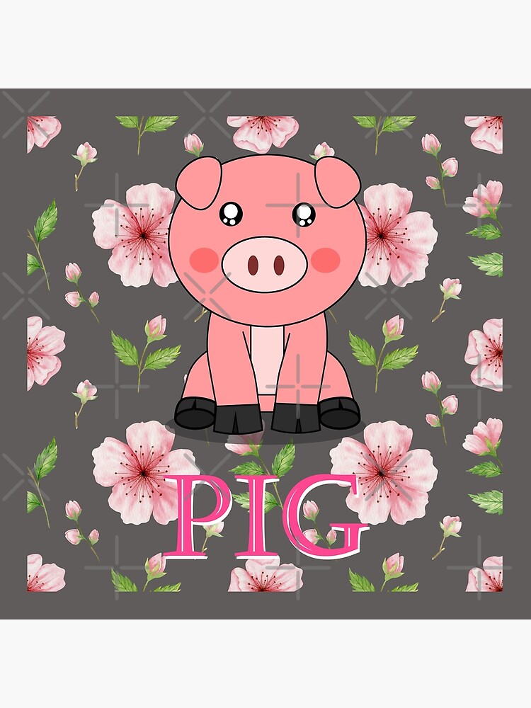 "CHIBI PIG| PIG|" Poster by NATUREZONE | Redbubble