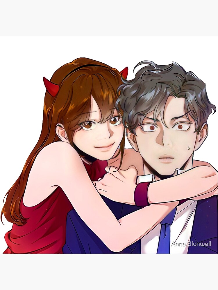 Poster mit "Devil number 4 fanart - 악마와 계약연애" von Anna Blonwell | Redbubble