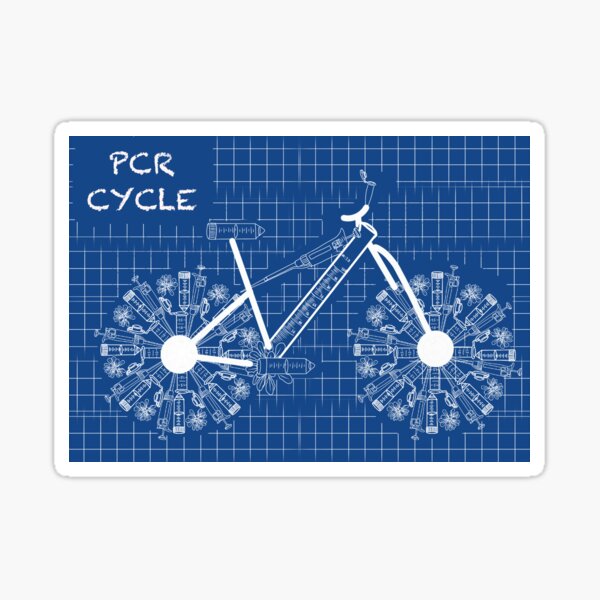 "PCR Cycle " Sticker for Sale by Sally-Scribbles | Redbubble