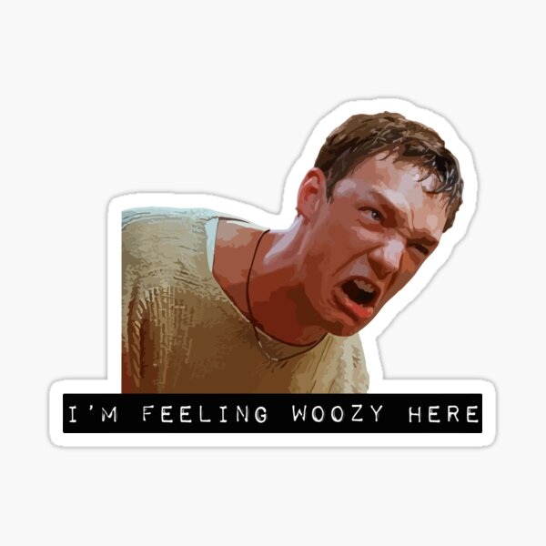 "Woozy Stu" Sticker for Sale by LizardQueen90 | Redbubble