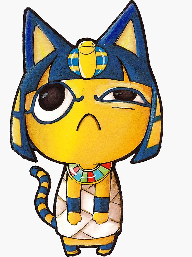 "Ankha" Sticker by lmathildeart | Redbubble