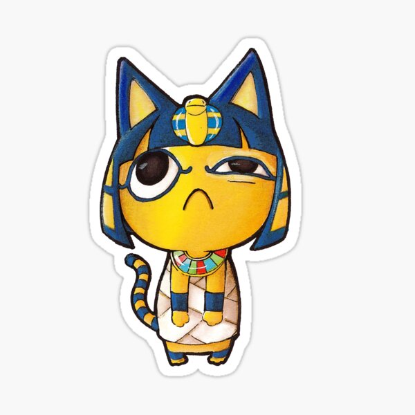 "Ankha" Sticker by lmathildeart | Redbubble