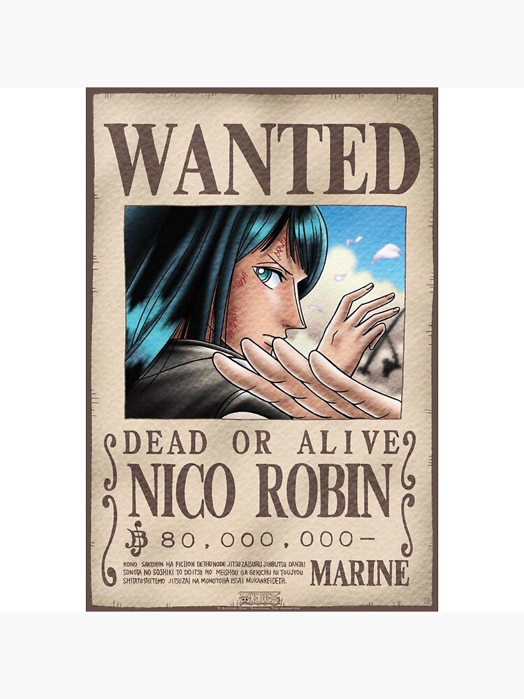 Nico Robin Wanted One Piece Poster verkauft von Copper Yettie | SKU ...