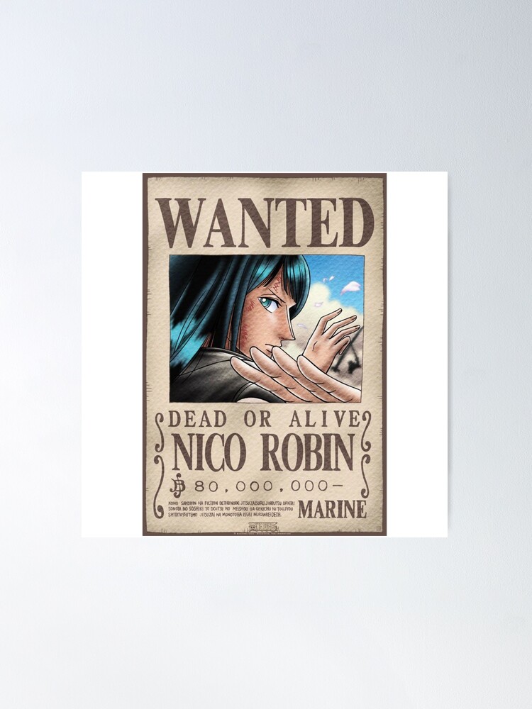 Nico Robin Wanted One Piece Poster verkauft von Copper Yettie | SKU ...