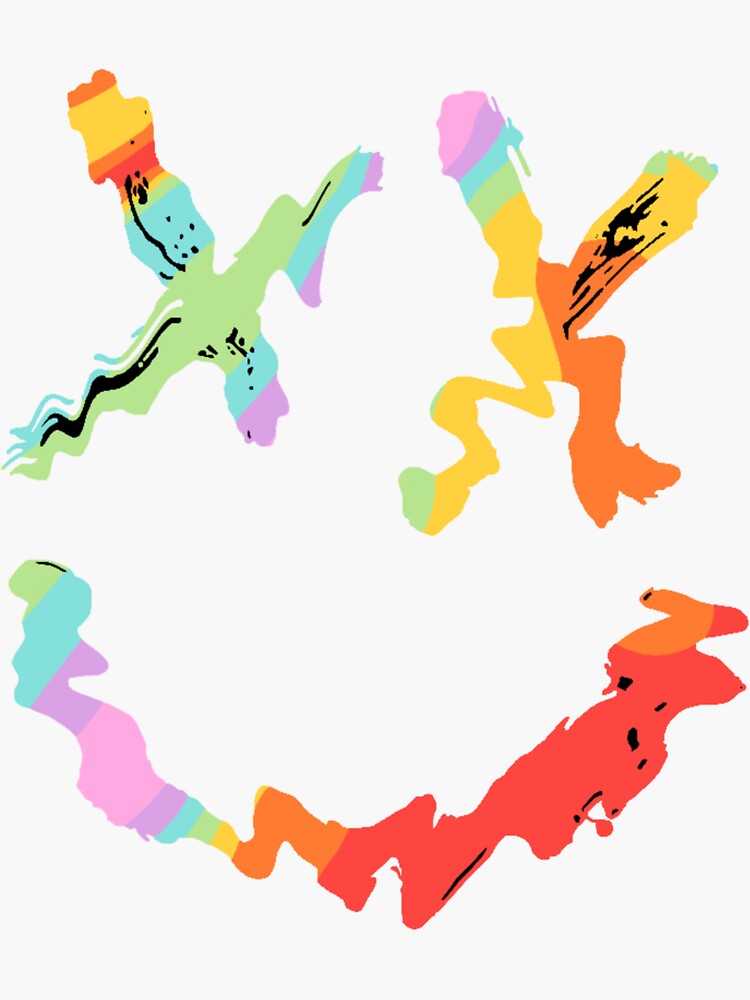 "Reflection Smiley Rainbow" Sticker by ale2598 | Redbubble