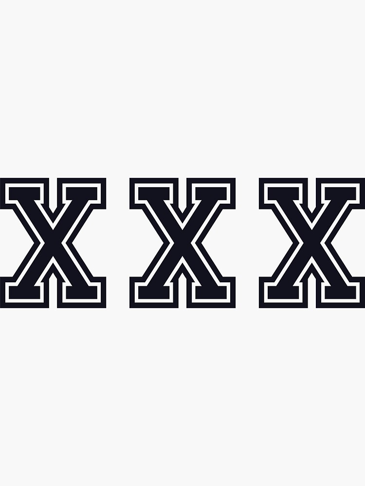 "XXX straight edge" Sticker by TammoTarantula | Redbubble