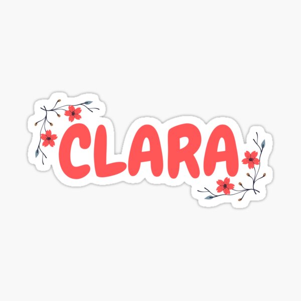 "Clara" Sticker by SanaHaddad | Redbubble