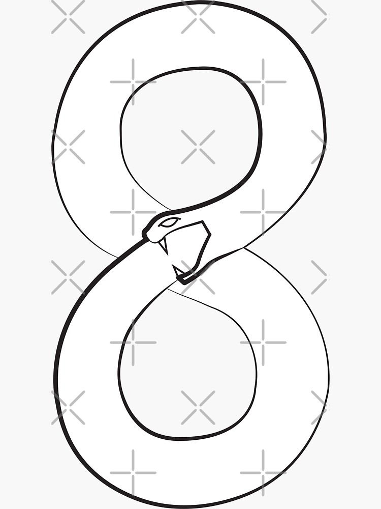 "Crossed Snake " Sticker for Sale by emhoteb | Redbubble