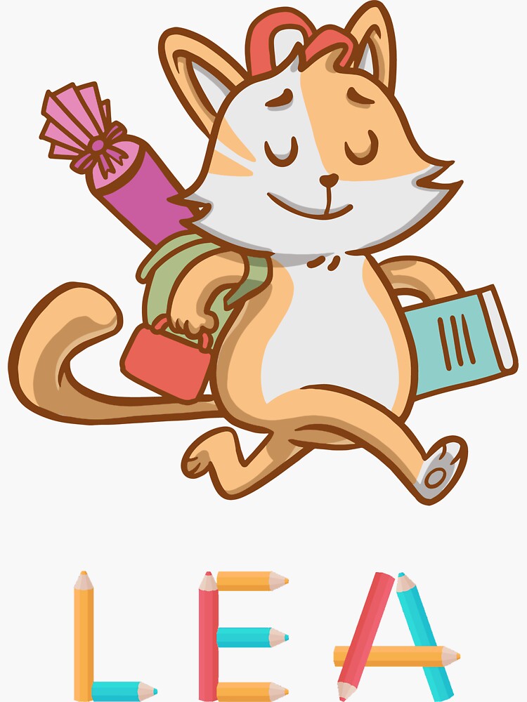 "Enrollment cat Lea" Sticker by DePit | Redbubble