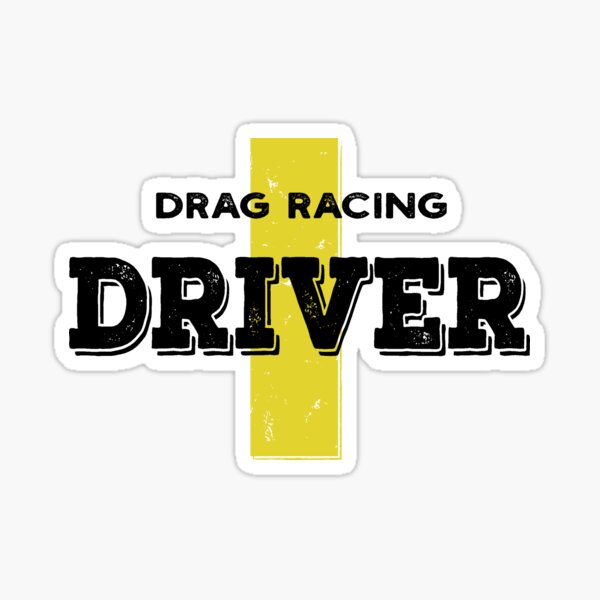 "Drag racing driver" Sticker for Sale by theodordecker | Redbubble