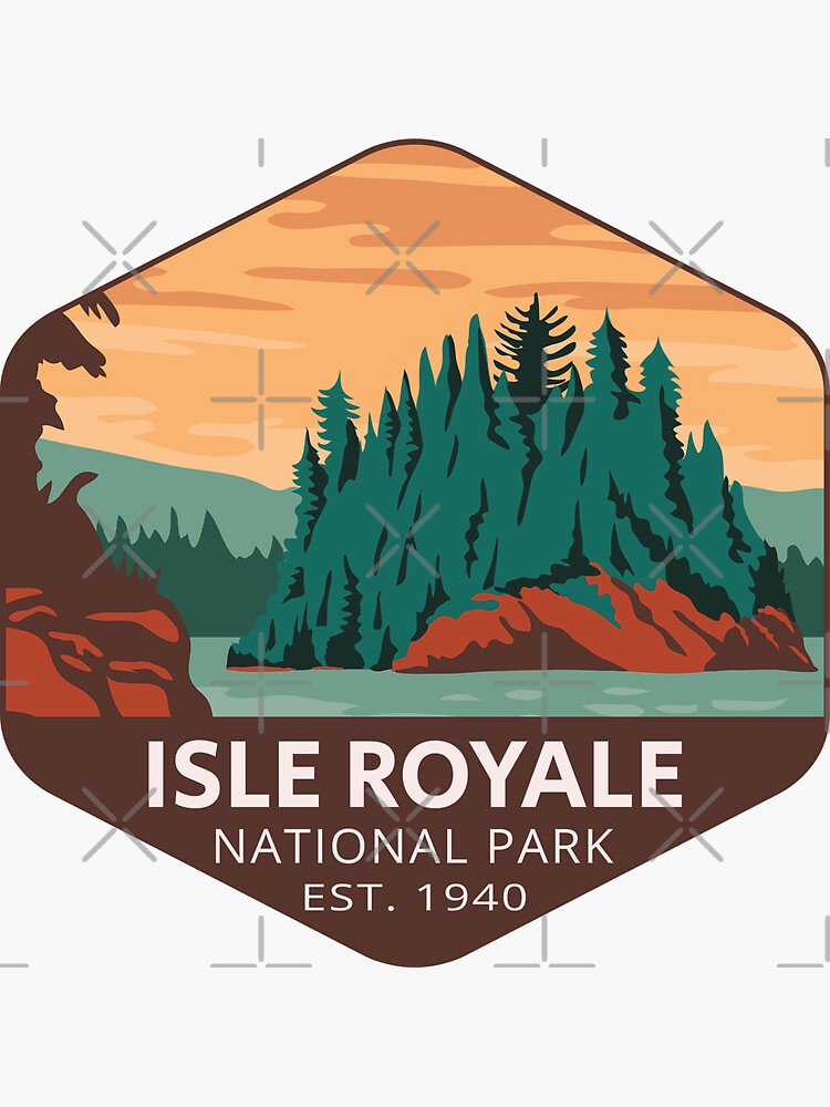 "Isle Royale National Park" Sticker for Sale by Home-Spirit | Redbubble
