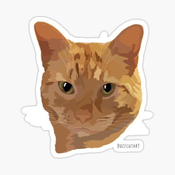 "Cat Power" Sticker by buzzcutart | Redbubble