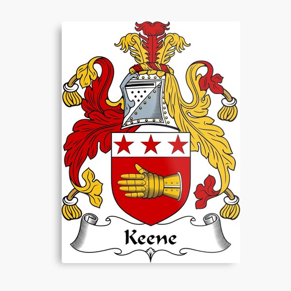 "Keene Coat of Arms / Keene Family Crest" Metal Print for Sale by ...