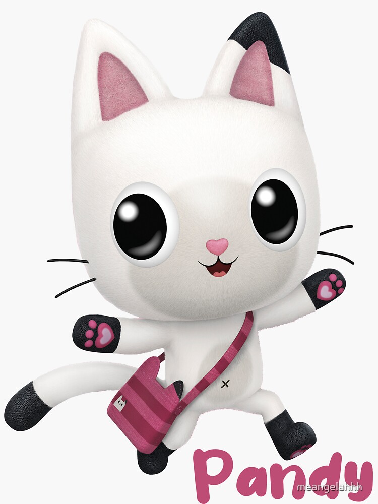 "Gabbys Dollhouse - Pandy Cat" Sticker for Sale by meangelahhh | Redbubble